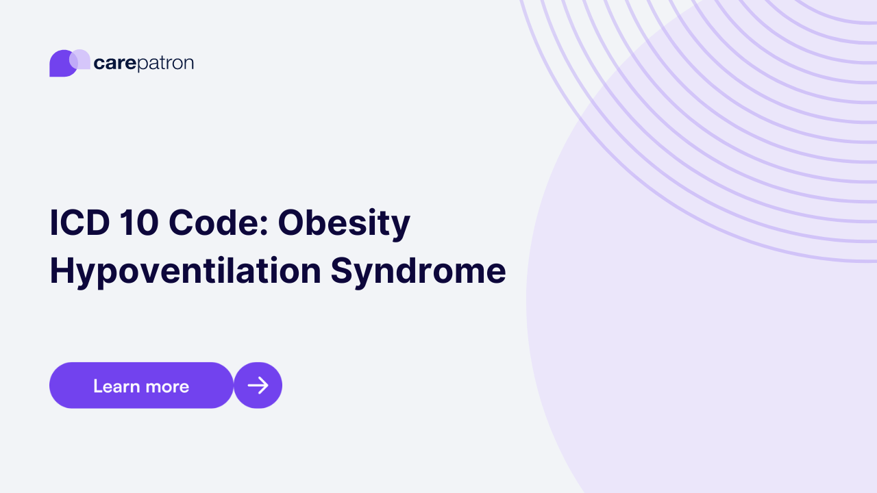 Obesity Hypoventilation Syndrome ICD 10 CM Codes 2023